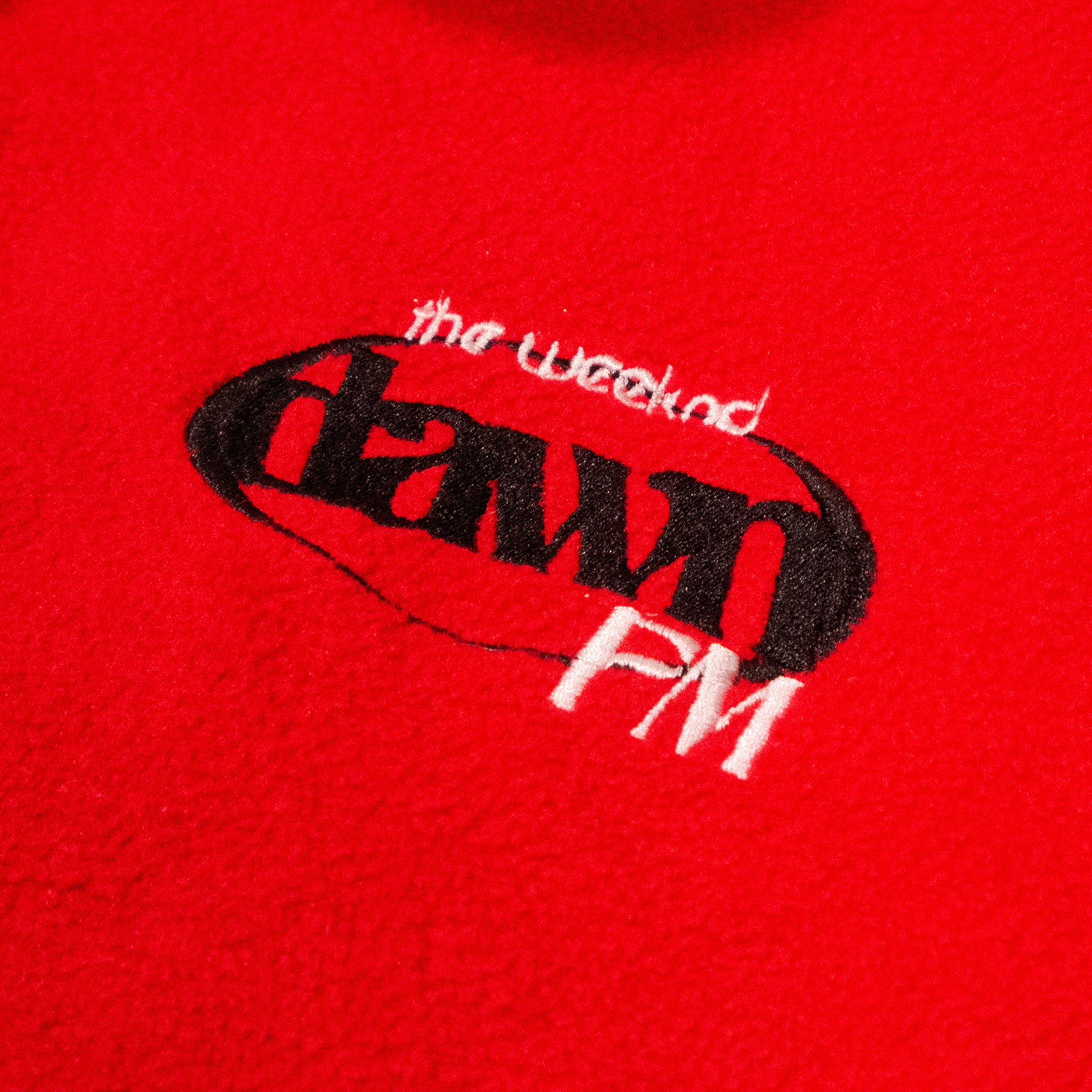 The Weeknd - Dawn FM Red 1/4 Zip Fleece (RE-WRX)